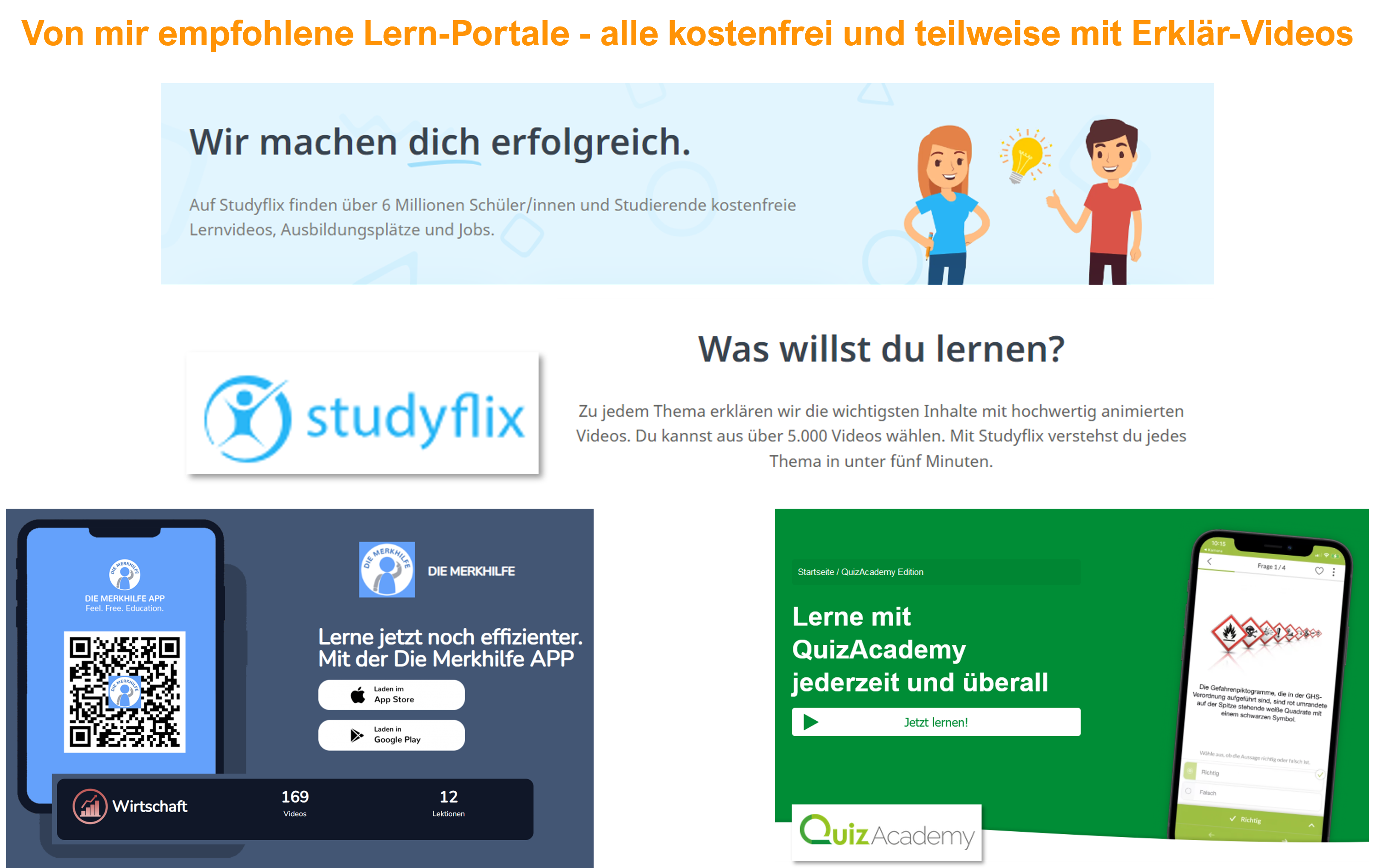 Startseite | Lernen. Informieren. Weiterbilden